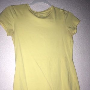 Tops | Plain Yellow Pastel Tee | Poshmark